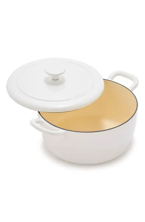 GREENPAN X Bobby Flay 5.5-quart Enameled Cast Iron Dutch Oven - Cream