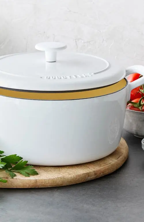 GREENPAN X Bobby Flay 5.5-quart Enameled Cast Iron Dutch Oven - Cream