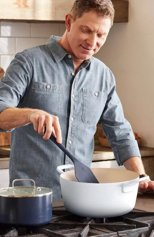 GREENPAN X Bobby Flay 5.5-quart Enameled Cast Iron Dutch Oven - Cream