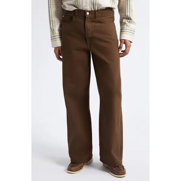 THE ELDER STATESMAN Hunter Baggy Jeans - Wenge