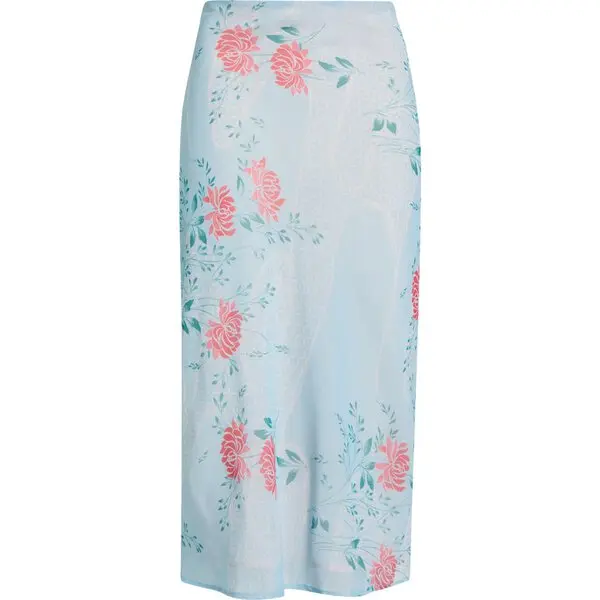 BELLA VENICE The Lawson Floral Skirt - Blue/pink Flower