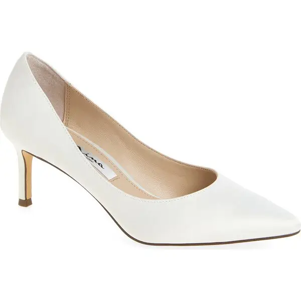 Nina Pointed Toe Pump - Ivory