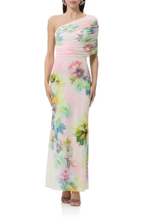 AFRM Mirabel One-shoulder Maxi Dress - Growing Roses
