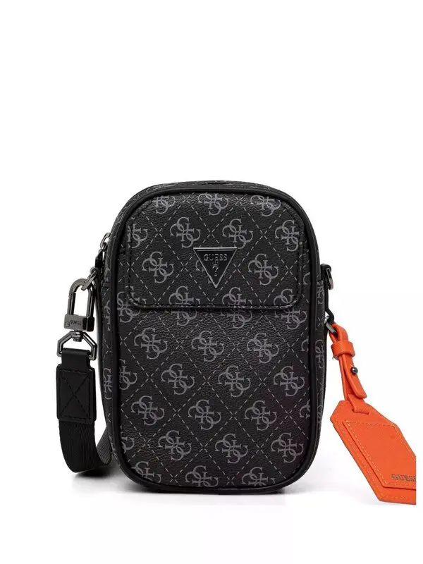 Guess Milano 4g Monogram-pattern Messenger Bag - Black