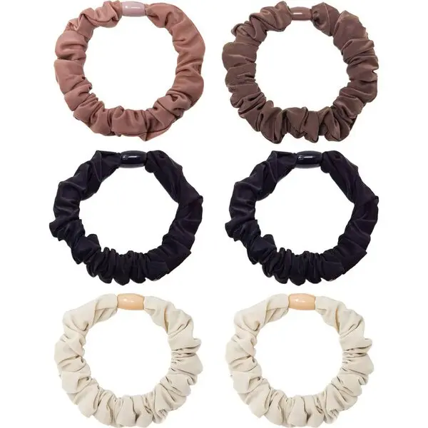 PUTTISU Essential Scrunchie Set Of 6 - Newtral Mix