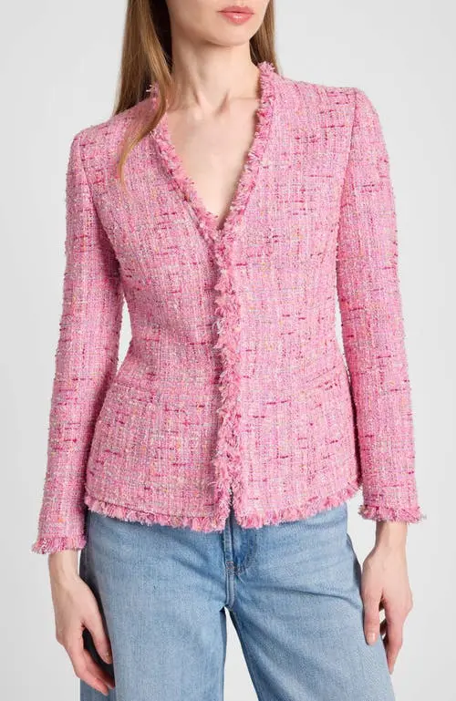 Santorelli Cynthia Tweed Jacket - Candy Pink
