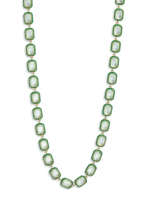 Clare V. Bijoux Stone Necklace - Mint