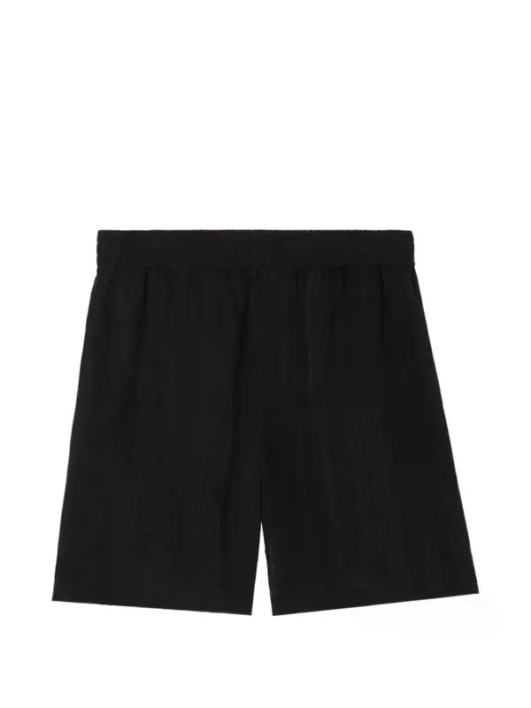 Burberry Check Cotton Voile Shorts - Black
