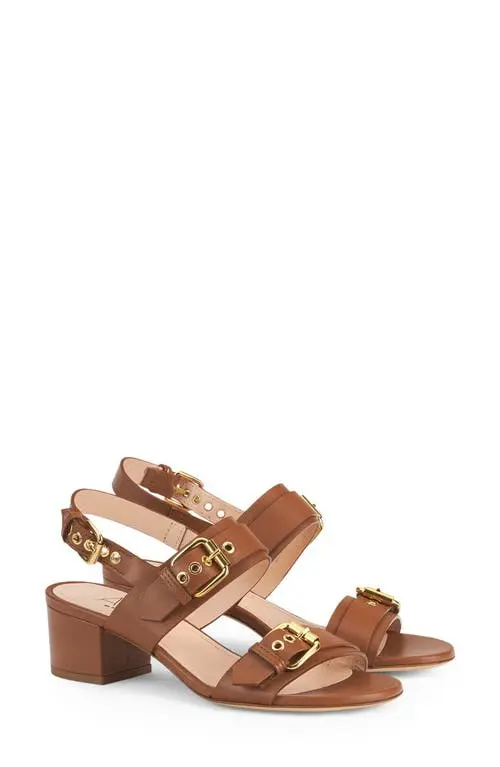 Agl Lala Straps Buckled Sandals - Brandy