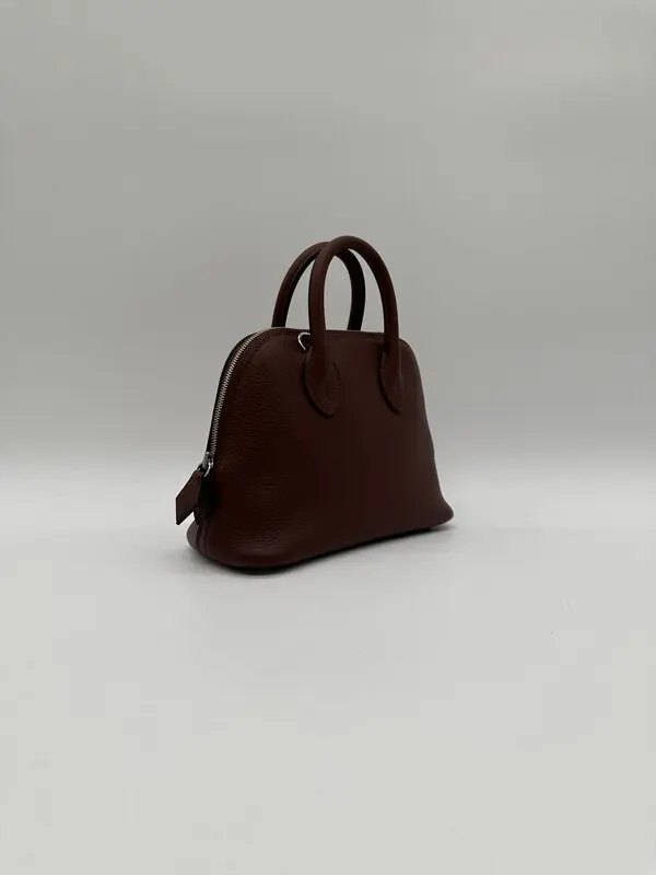 Hermès Bolide Chamkila Goatskin With Palladium Hardware - Red