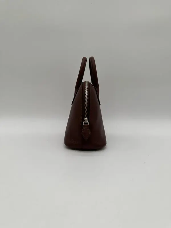 Hermès Bolide Chamkila Goatskin With Palladium Hardware - Red