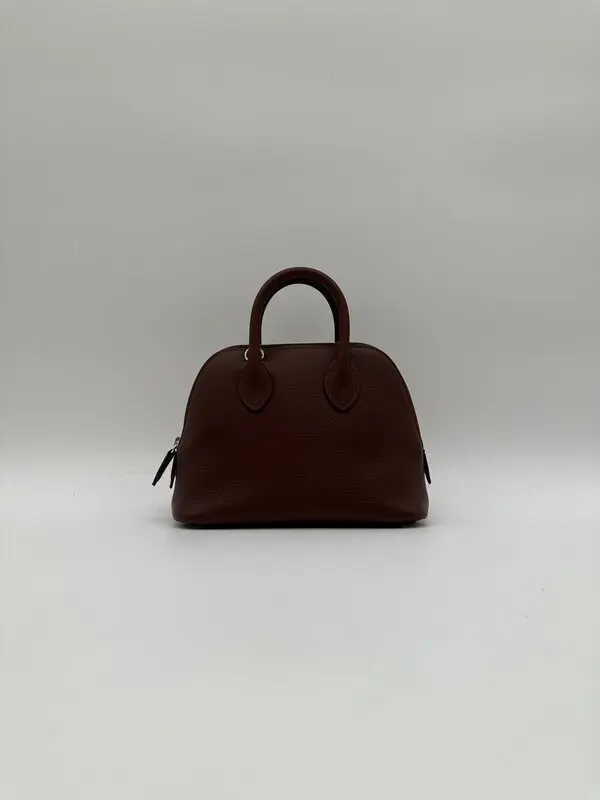 Hermès Bolide Chamkila Goatskin With Palladium Hardware - Red