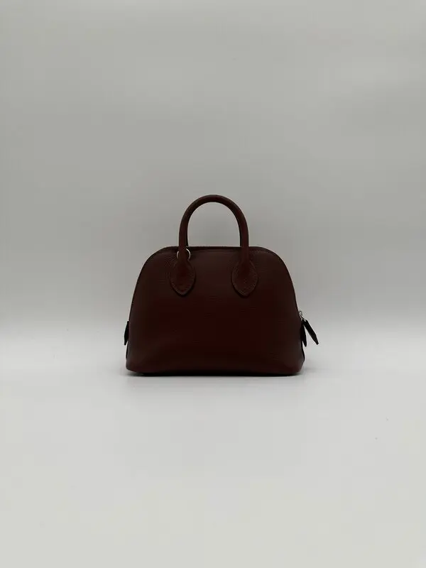 Hermès Bolide Chamkila Goatskin With Palladium Hardware - Red