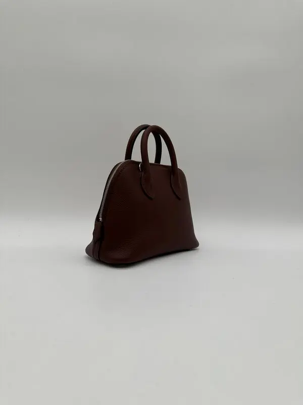 Hermès Bolide Chamkila Goatskin With Palladium Hardware - Red