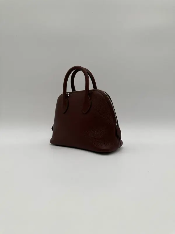 Hermès Bolide Chamkila Goatskin With Palladium Hardware - Red