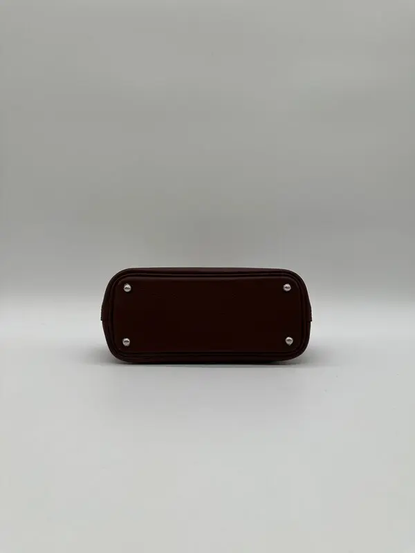 Hermès Bolide Chamkila Goatskin With Palladium Hardware - Red