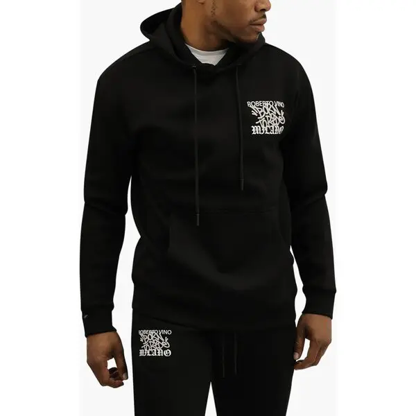 ROBERTO VINO Premium Blend Hoodie - Black