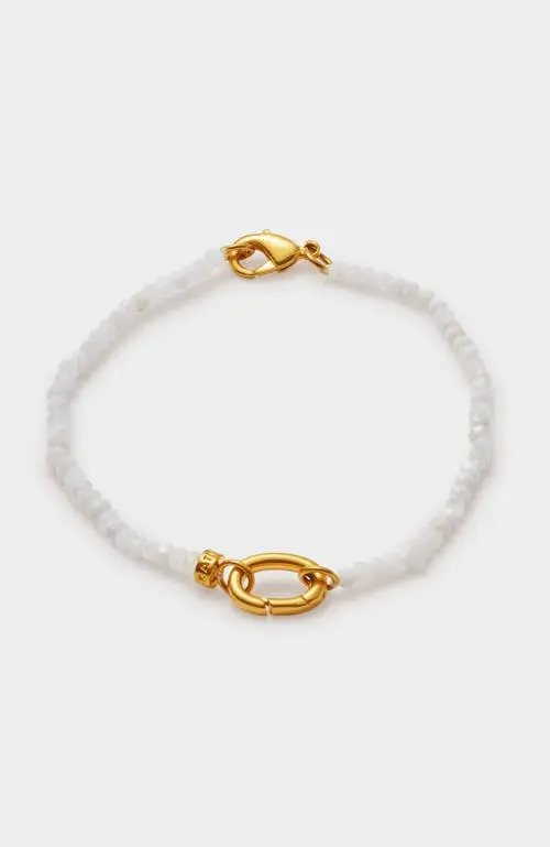 KATIE LOXTON Moonstone Beaded Bracelet - Gold