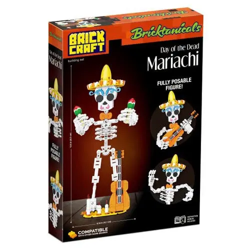 BRICKCRAFT Fall Harvest Day Of The Dead Mariachi Building Set