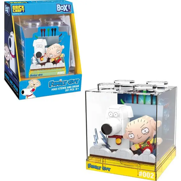 BRICKCRAFT Family Guy Stewie And Brian Box! #002 Building Set - None