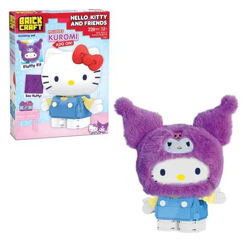BRICKCRAFT Hello Kitty Kuromi Fluffy Fit Building Set - Purple