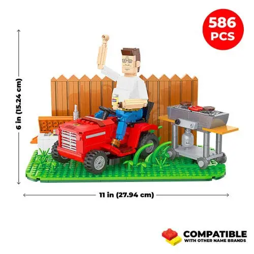BRICKCRAFT King Of The Hill Hank Hill's Backyard Building Set