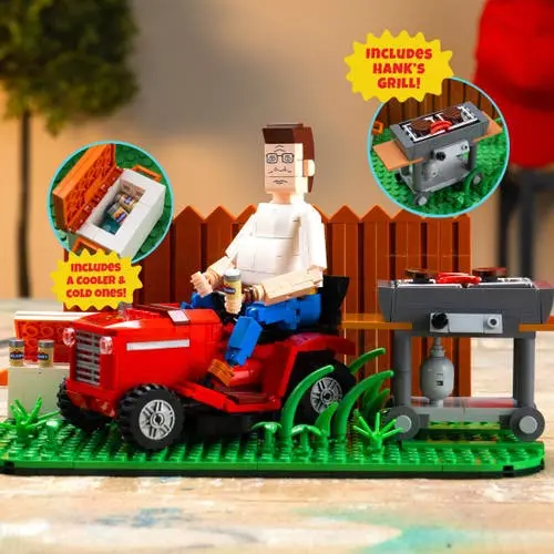 BRICKCRAFT King Of The Hill Hank Hill's Backyard Building Set
