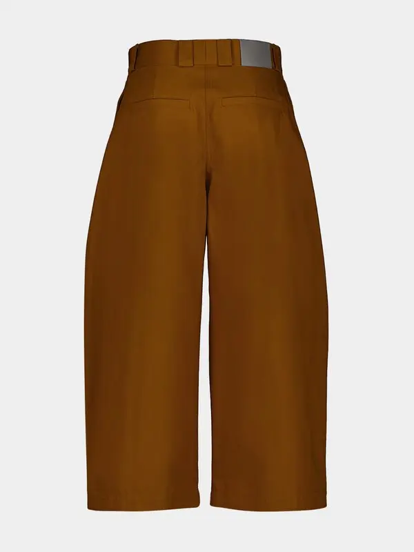 Balenciaga Cotton Bermuda Wide-leg Pants