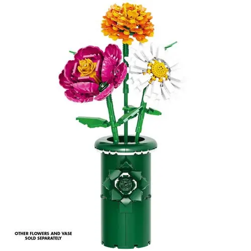 BRICKCRAFT Bricktanicals Floral Deco Vase Building Set