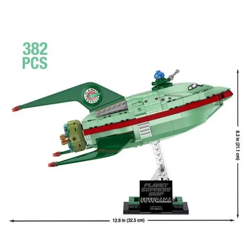 BRICKCRAFT Futurama Planet Express Ship Building Set