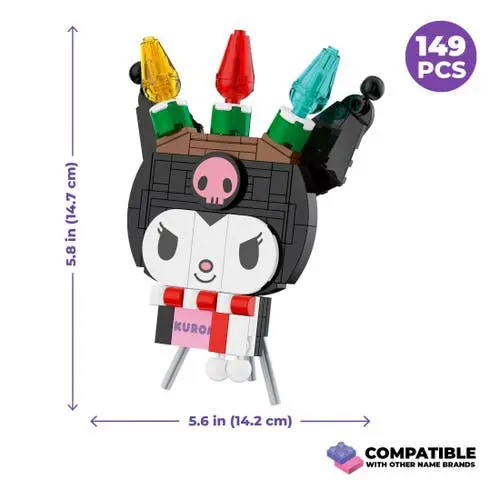 BRICKCRAFT Hello Kitty Kuromi Decoration Building Set