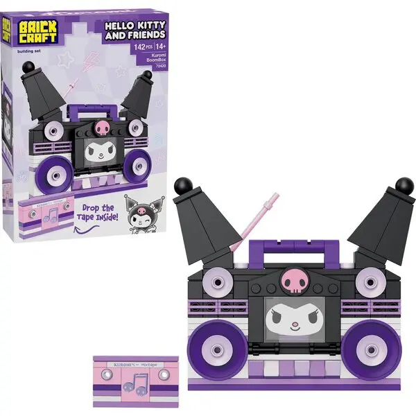 BRICKCRAFT Hello Kitty Kuromi Boombox Building Set - Purple