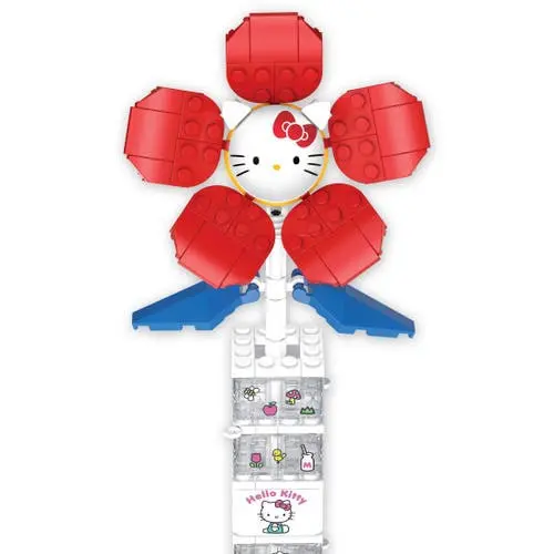 BRICKCRAFT Hello Kitty Flower And Vase Building Set