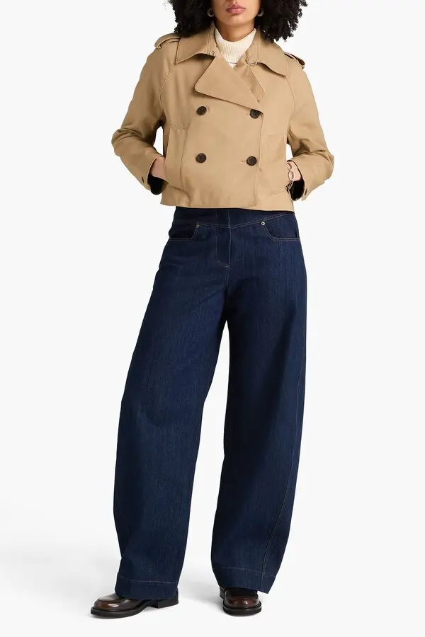 Rag & Bone Talia Cropped Cotton-gabardine Jacket