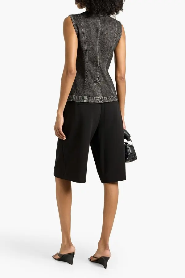 Rag & Bone Miramar Olivia Denimeffect Ponte Vest - Charcoal