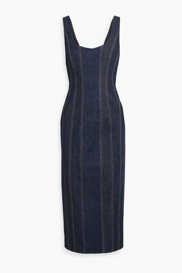 Simkhai Hallie Denim Midi Dress - Dark Denim