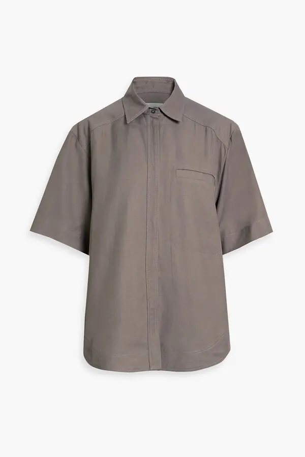 Loulou De Saison Moheli Twill Shirt - Taupe