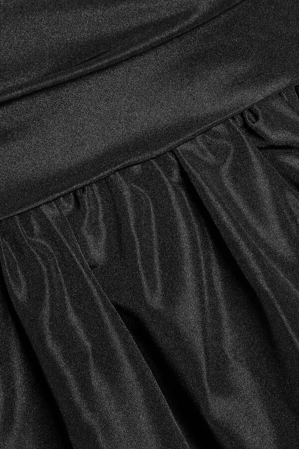 LEO LIN Madison One-shoulder Taffeta Midi Dress