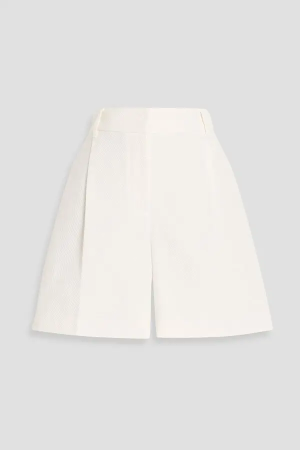 Brunello Cucinelli Cotton And Linen-blend Twill Shorts - White