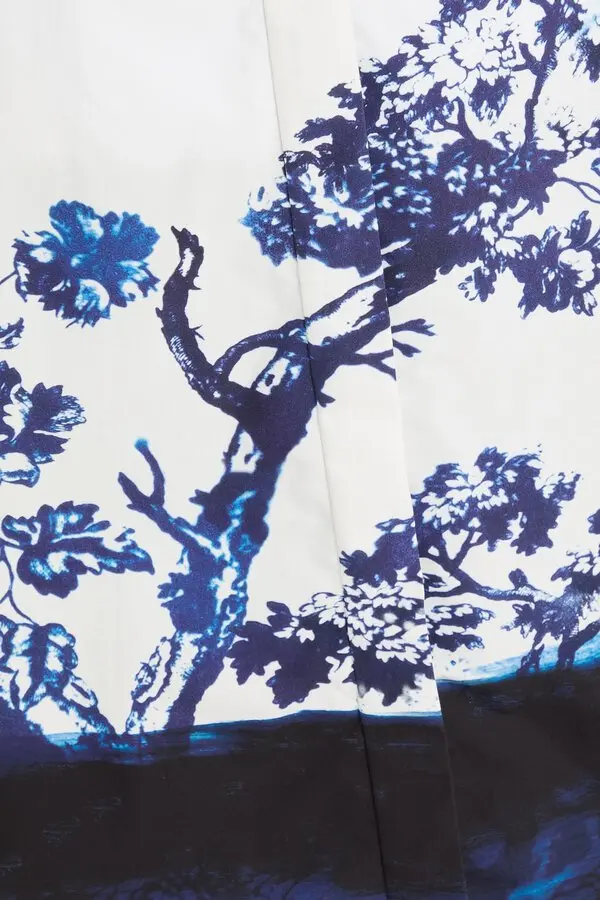 Erdem Printed Cotton-poplin Midi Shirt Dress