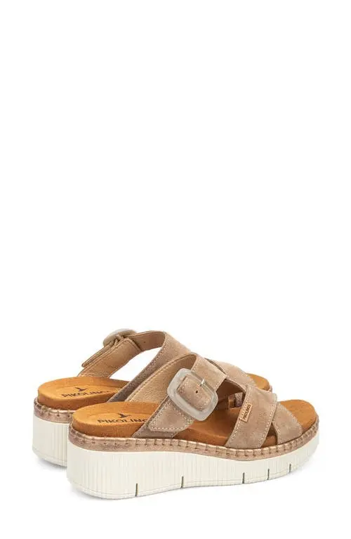 Pikolinos Gomera Wedge Sandal - Desert