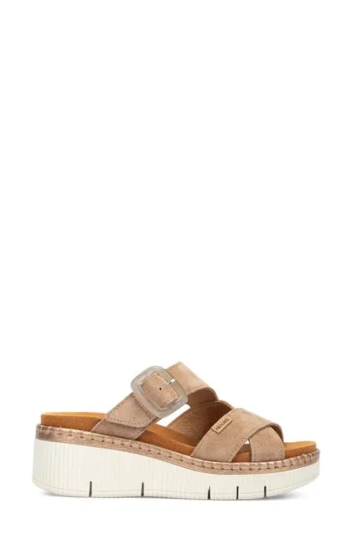 Pikolinos Gomera Wedge Sandal - Desert