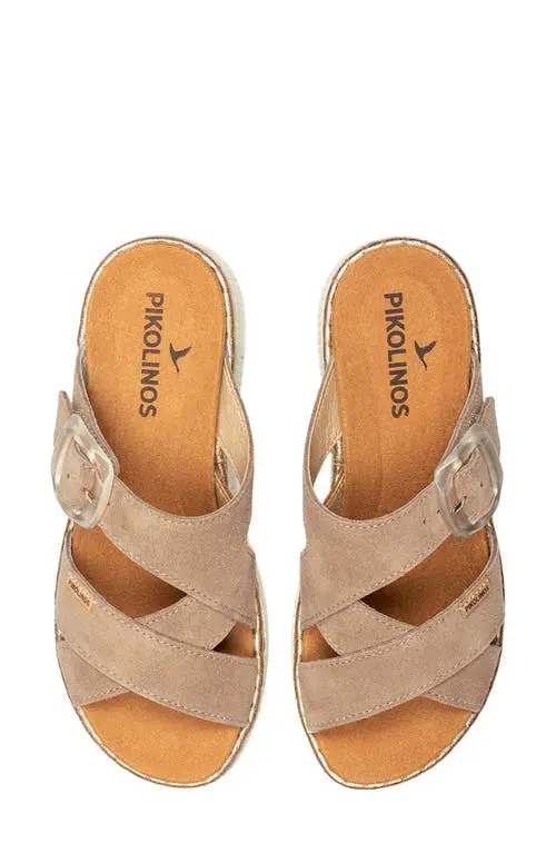 Pikolinos Gomera Wedge Sandal - Desert