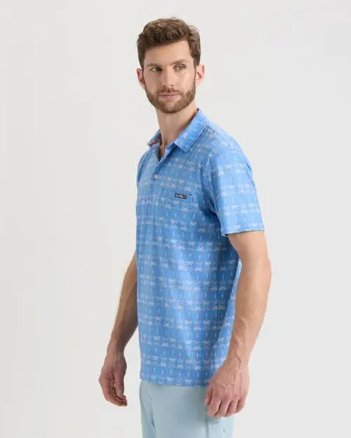 SALT LIFE Mirrored Grove Slx Performance Polo