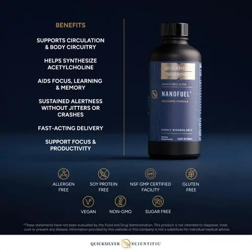 QUICKSILVER SCIENTIFIC Nanofuel Nootropic Supplement