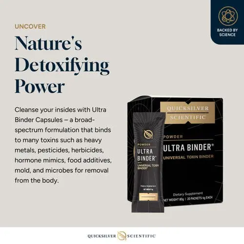 QUICKSILVER SCIENTIFIC Ultra Binder Bentonite Clay Zeolite And Charcoal Supplement
