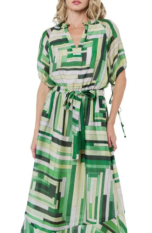 CIEBON Gemma Puff Sleeve Maxi Dress