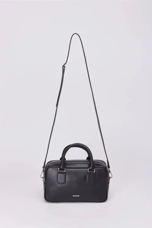 FOREVER & ALWAYS SHOES Sara Leather Bassepi Mini Bag - Black