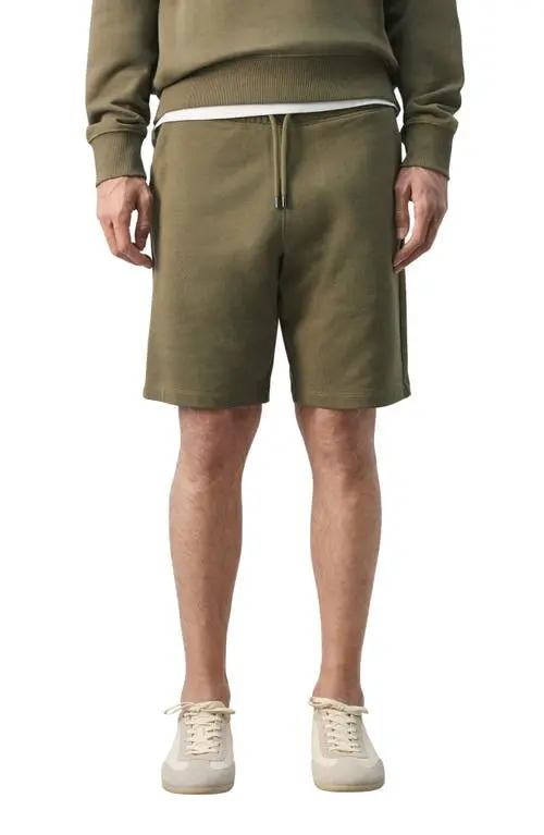 Mango Cotton Drawstring Bermuda Shorts - Dark Green
