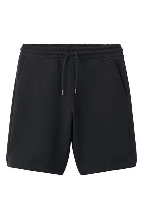 Mango Cotton Drawstring Bermuda Shorts - Navy